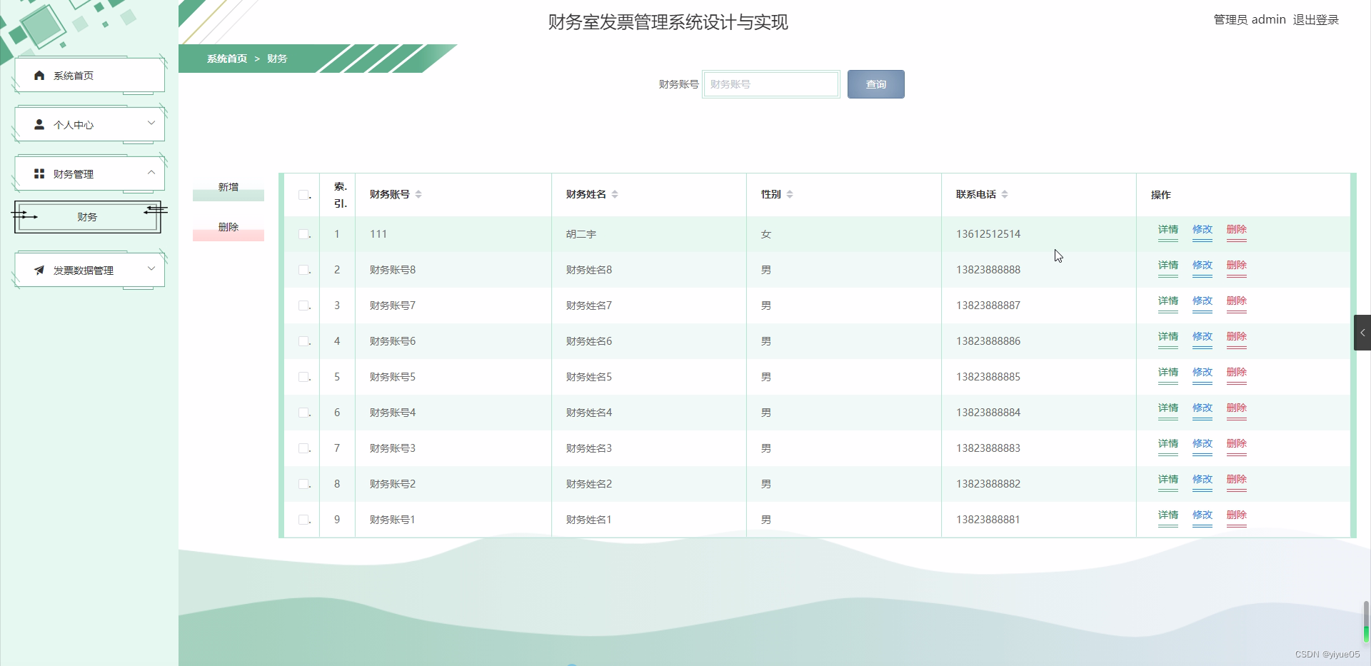财务室发票管理系统设计与实现源码开题基于发票管理系统的设计与实现 Csdn博客 7572