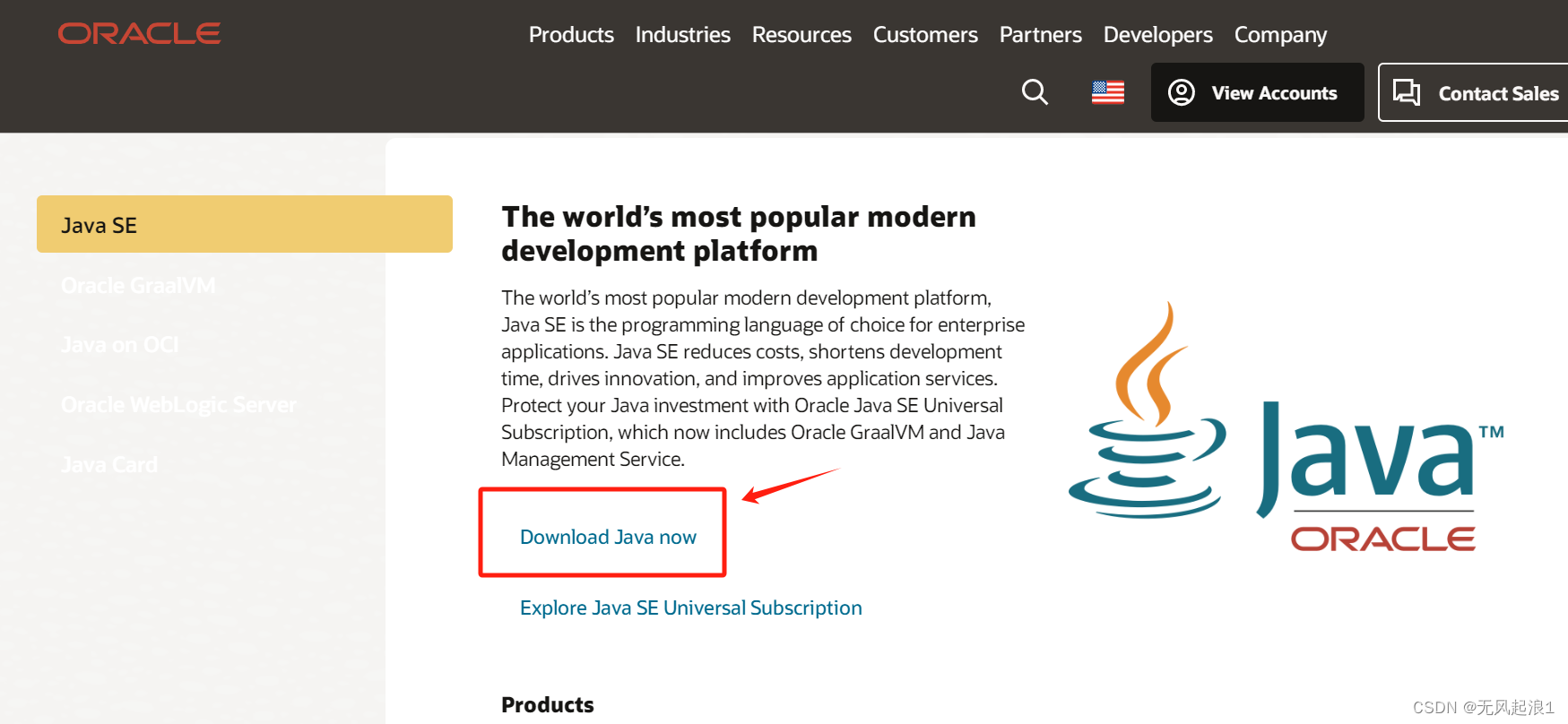 Java JDK官网下载步骤_怎么在官网下载清java版本-CSDN博客