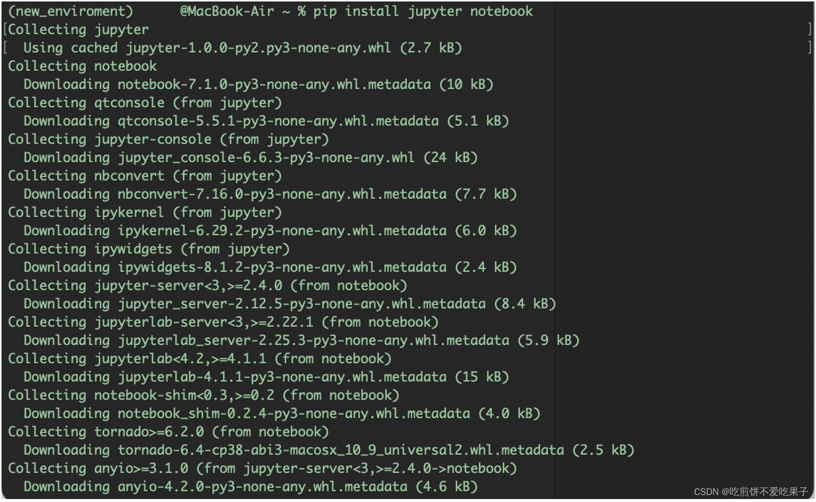 Mac安装Anaconda搭建新环境，安装Jupyter Notebook（新手小白教程）_mac jupyter notebook-CSDN博客