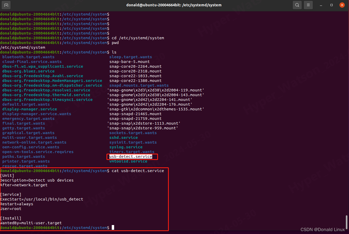 2024-05-30 Ubuntu创建一个 systemd 服务来实现开机自动运行 C 程序，使用sudo tail -f /var/log/syslog查看log,syslog 是标准的日志 ...