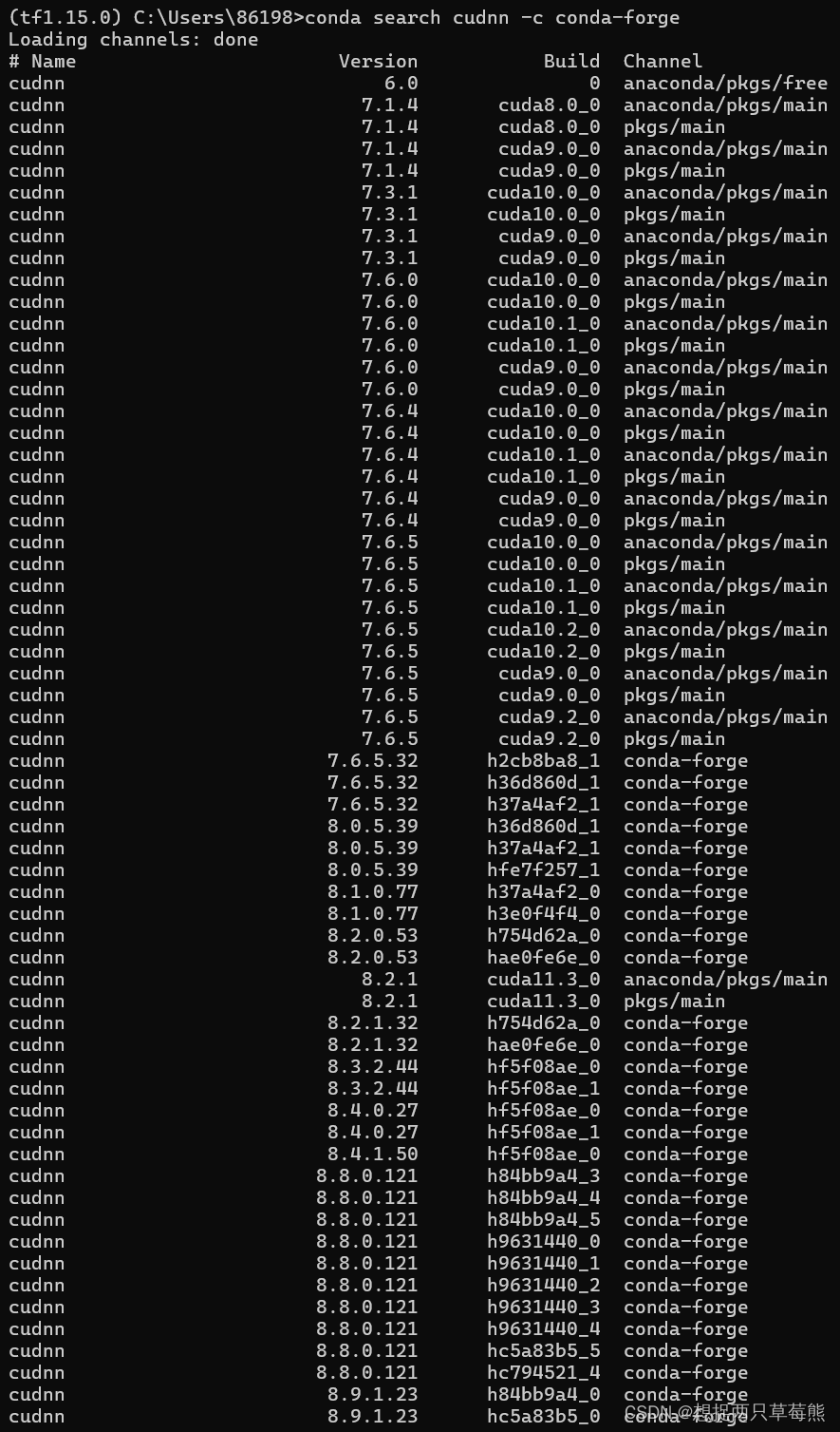 如何用conda安装tensorflow（windows，gpu，tensorflow），最全tensorflow安装教程（亲测有效，可安任意版本，包括1多版本和2多版本） Csdn博客