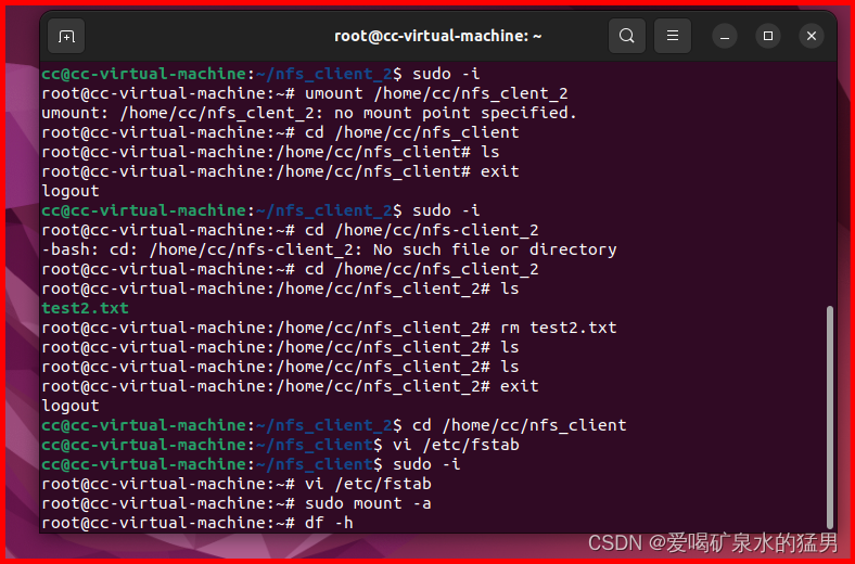 Linux嵌入式操作系统 实验二nfs文件系统 实验二 Nfs文件系统 一、实验目的 1、熟悉nfs文件系统配置的过程和方法 为嵌入式 Csdn博客