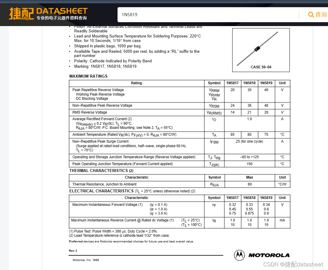 1N5819资料手册的参数解读及应用示例分享_1n5819数据手册-CSDN博客