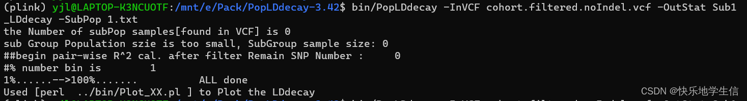 PopLDdecay画连锁不平衡LD学习笔记，1.5版本-CSDN博客
