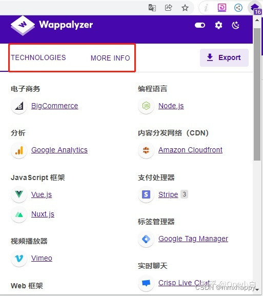 发现网站使用技术- Wappalyzer网站_wappalyzer - technology profiler-CSDN博客