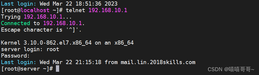 Centos 7开启telnet服务_centos telnet-CSDN博客