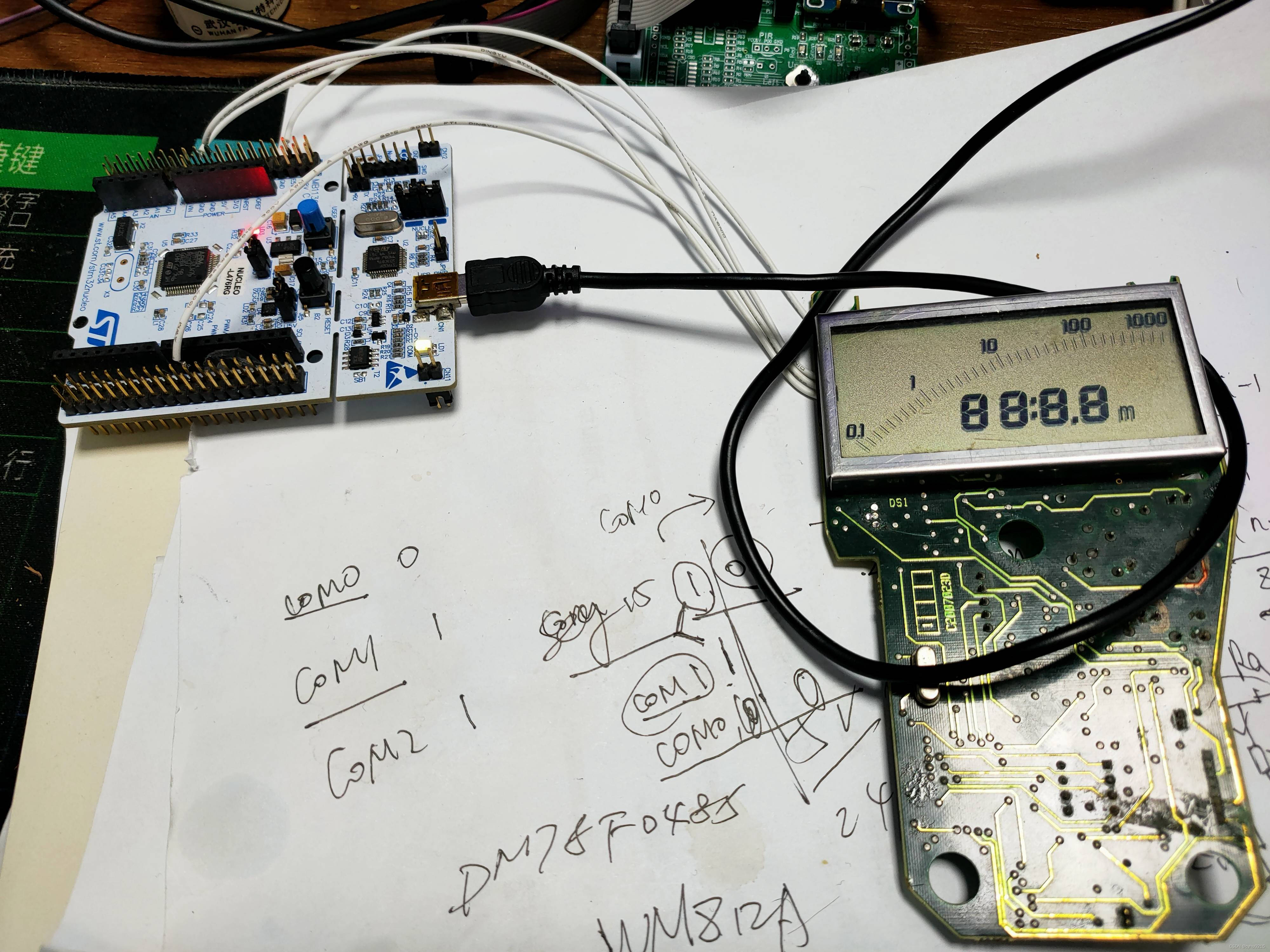 PCF8577 LCM段码显示屏点亮-CSDN博客