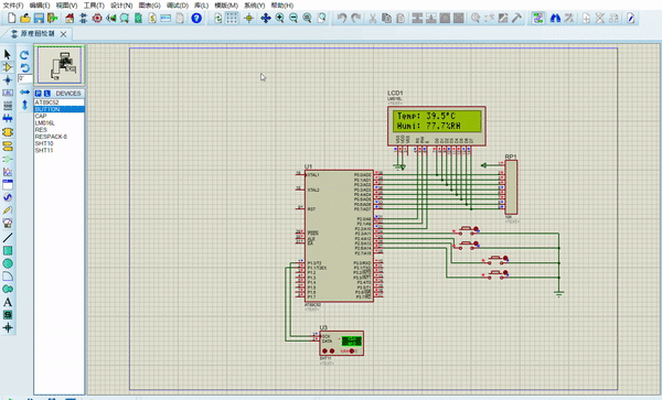 AT89C52，测量温度湿度仿真_如何用at89c52做温湿度检测-CSDN博客