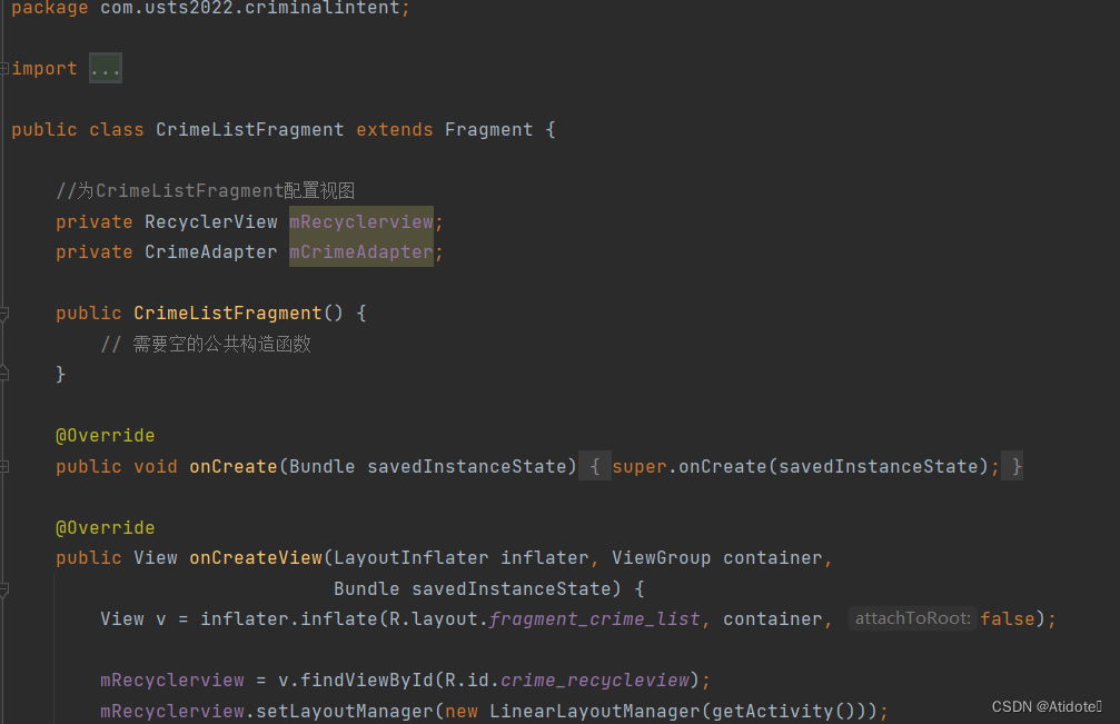 移动互联网开发（4）：fragment Ui1 实现ciriminalintent的fragment的竖屏界面 2 实现ciriminali Csdn博客 8922