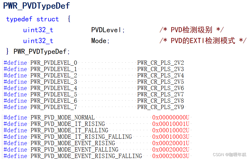 【正点原子STM32】PVD低功耗实验 – 电源监控（POR/PDR监控器、PVD监控器、 BOR监控器、AVD监控器、VBAT阈值、温度阈值、PVD相关寄存器和HAL库驱动、PVD的使用步骤 ...
