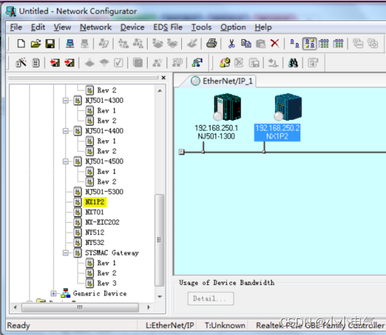 NX_NJ 系列 01 2 台 PLC 通过 EIP 通信_network configurator-CSDN博客