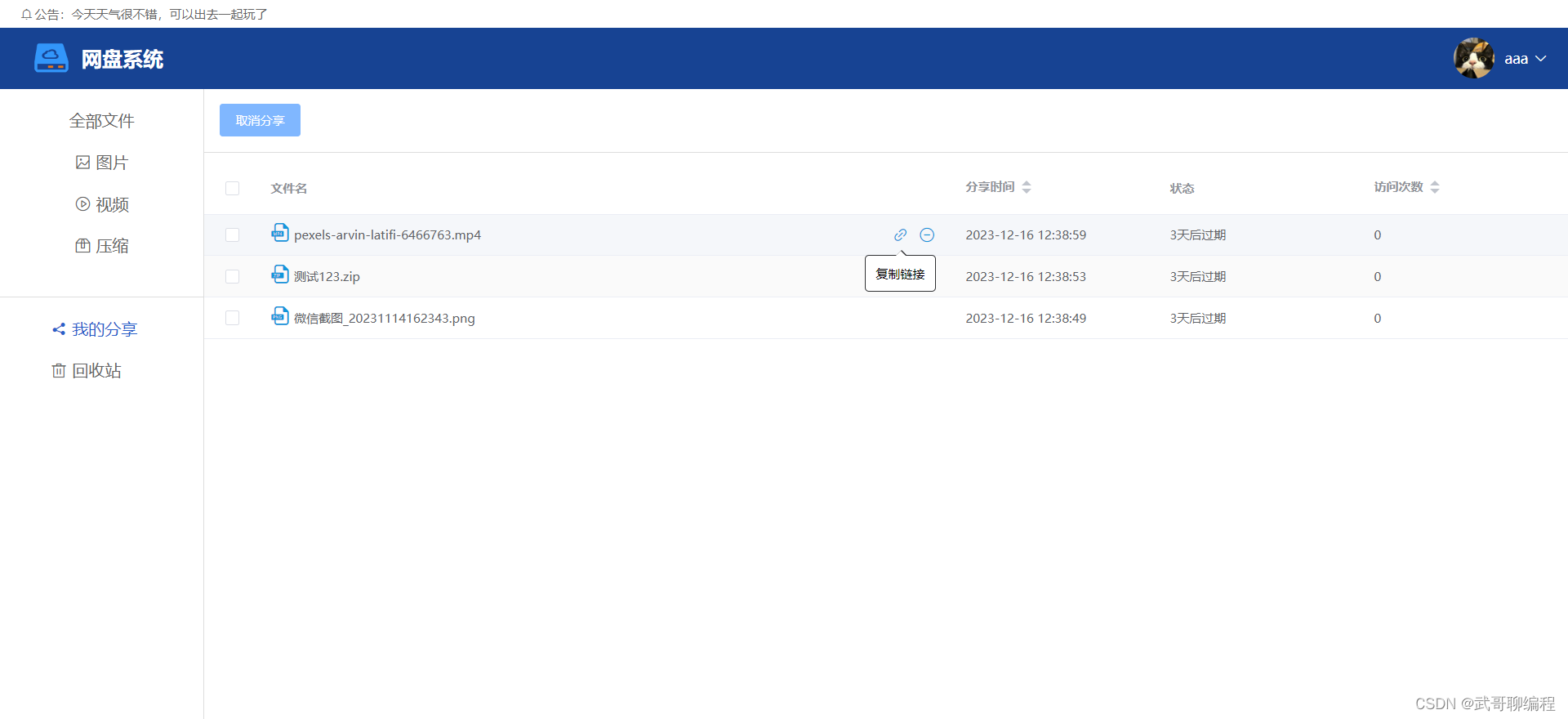 【从0带做】个人网盘系统，基于springbootvue的网盘系统，文件管理系统vue网盘项目 Csdn博客