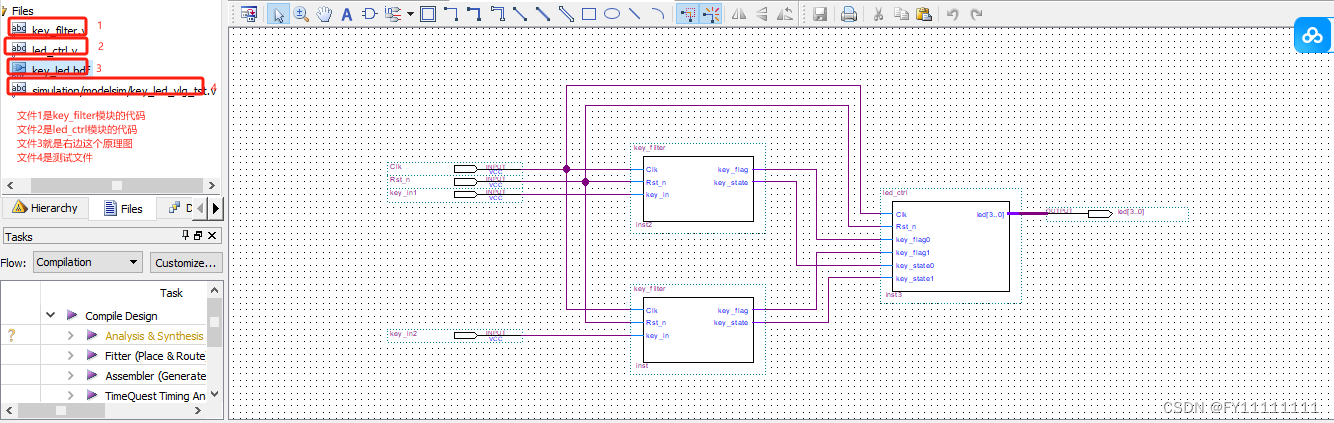 Error: (vsim-3033) F:/QuartusProject/ceshi/simulation/modelsim/key_led_vlg_tst.v(17): Instantia ...