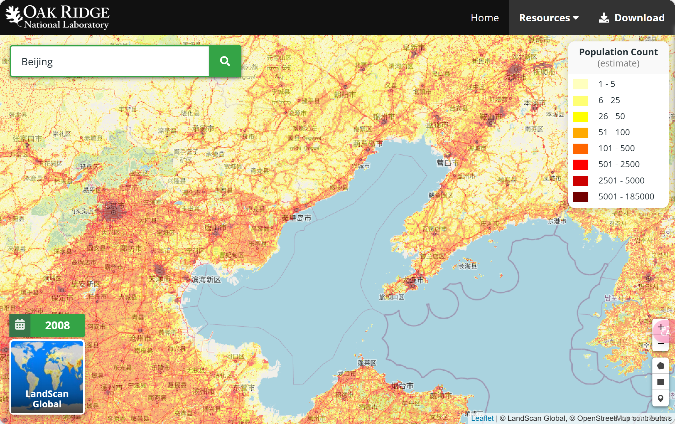 数据下载——人口数量（密度）_landscan人口数据-CSDN博客