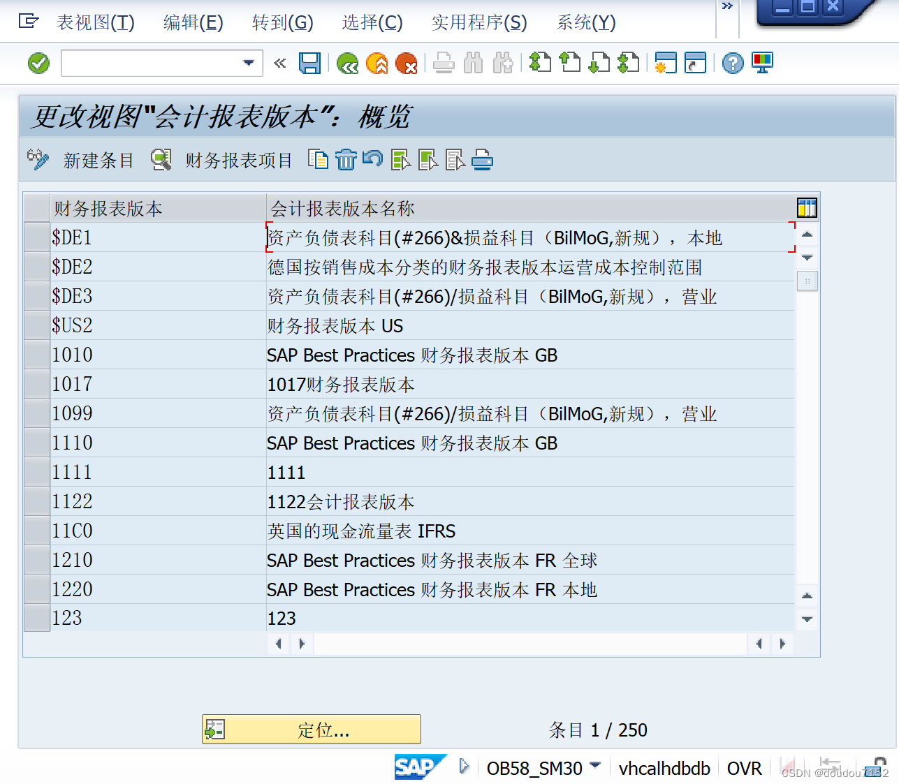 SAP 定义会计报表版本（OB58_SM30）_sap 会计报表版本设置-CSDN博客