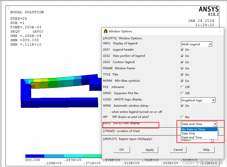 ANSYS 经典基本操作_ansys工作窗口右上角的日期及时间如何隐藏与显示-CSDN博客