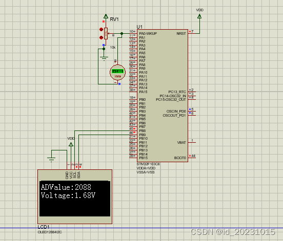 Proteus仿真stm32 ADC转换采值一直为0解决方法_proteus里stm32 adc不显示数据-CSDN博客