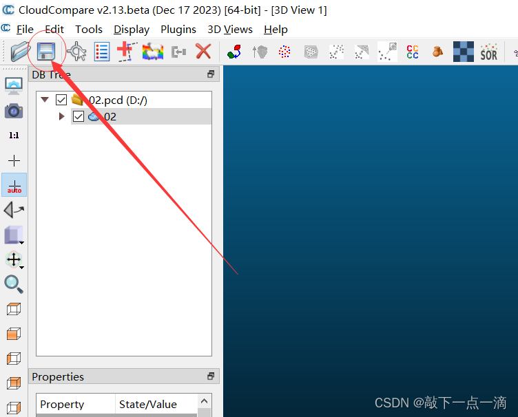 基于PCL库和cloudcompare软件的点云文件格式转换_cloudcompare 输出pcd-CSDN博客