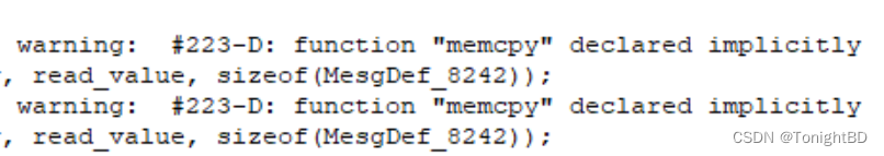 学习笔记：解决函数隐式声明：function “memcpy“ 和“printf”declared implicitly_function ...
