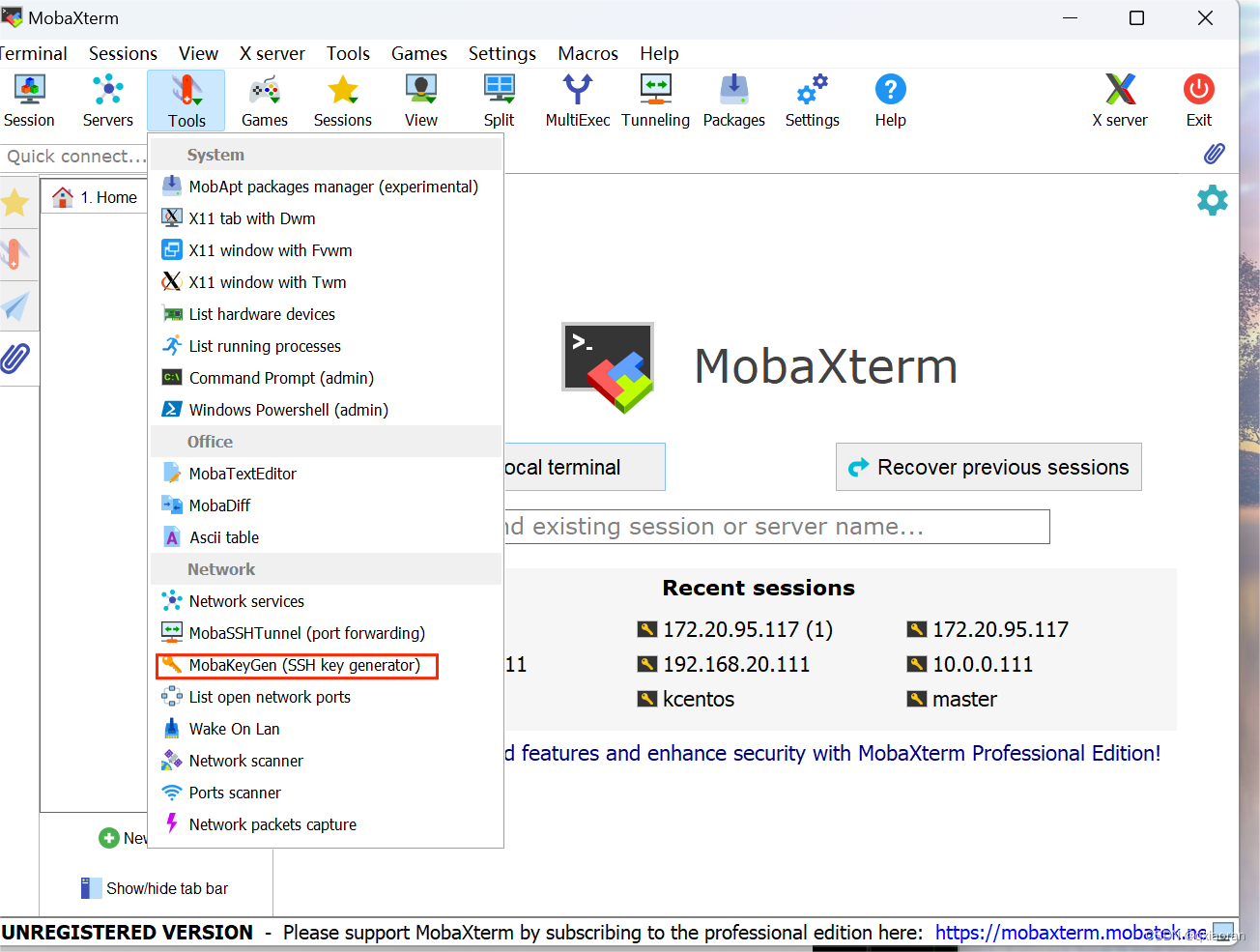 MobaXterm SSH设置免密登录_mobaxterm打开需要密码-CSDN博客