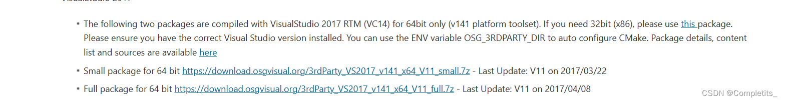 OSG3.6.5+VS2022配置 无需CMake编译_osg 3.6.5-CSDN博客