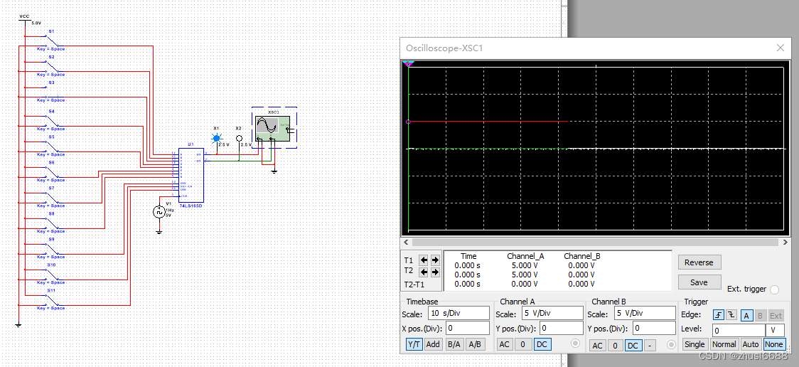 Multisim14.0仿真应用设计（三十五）74LS165 8位边沿触发式移位寄存器应用仿真-CSDN博客