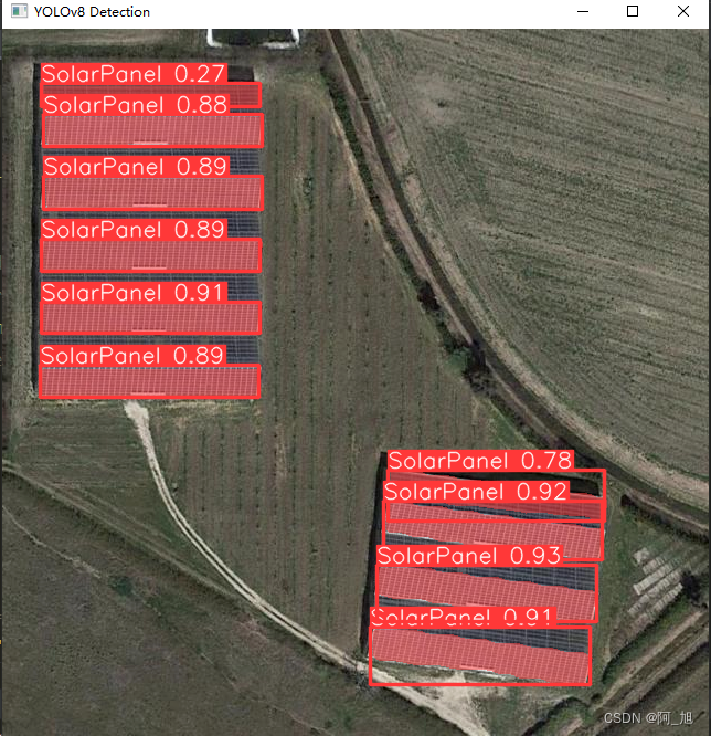 基于yolov8深度学习的无人机视角高精度太阳能电池板检测与分析系统【python源码pyqt5界面数据集训练代码】深度学习实战、目标分割yolo分割光伏板 Csdn博客