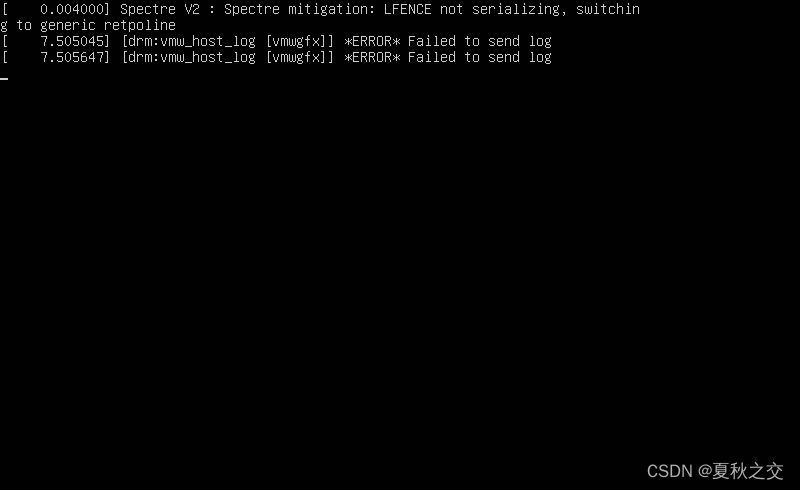 虚拟机安装完成无法启动 *ERROR* Failed to send log_faild to send log-CSDN博客