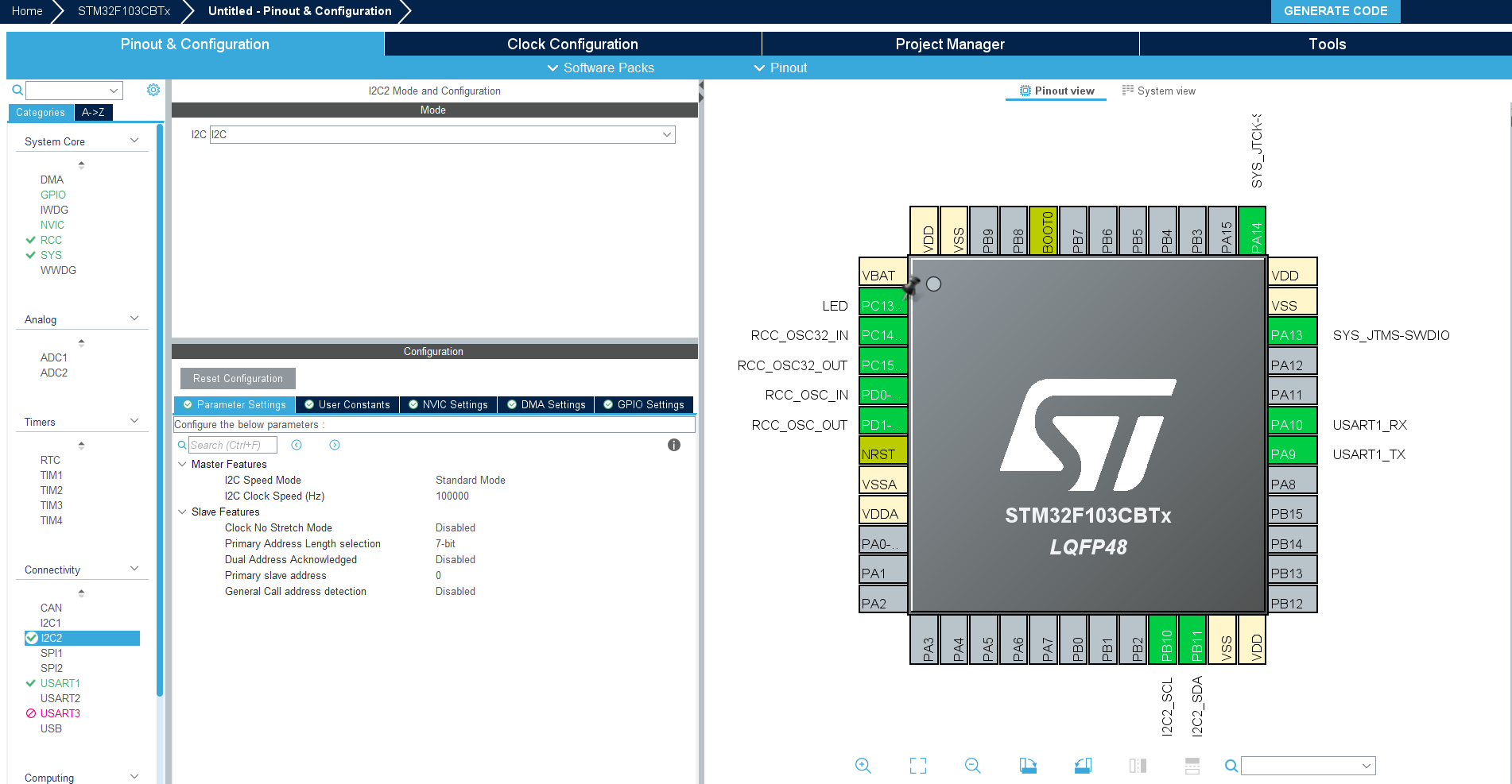 【STM32】DS3231硬件I2C读写，基于HAL库_stm32 ds3231-CSDN博客