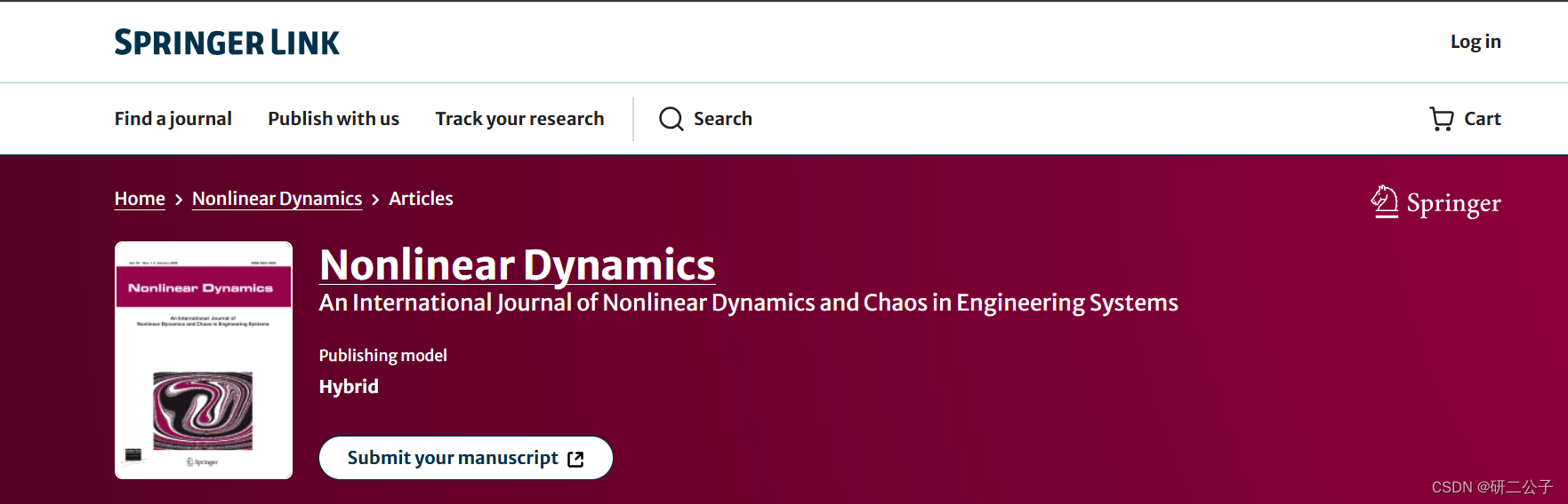 谁有Nonlinear Dynamics期刊的word模板呀_nonlinear dynamics期刊模板-CSDN博客