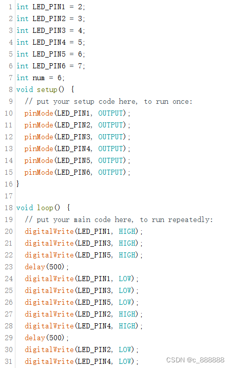 Arduino LED灯_arduinoled灯闪烁实验-CSDN博客