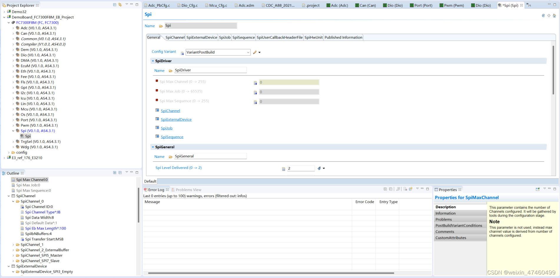 Autosar——MCAL SPI配置及使用学习笔记_autosar spi-CSDN博客