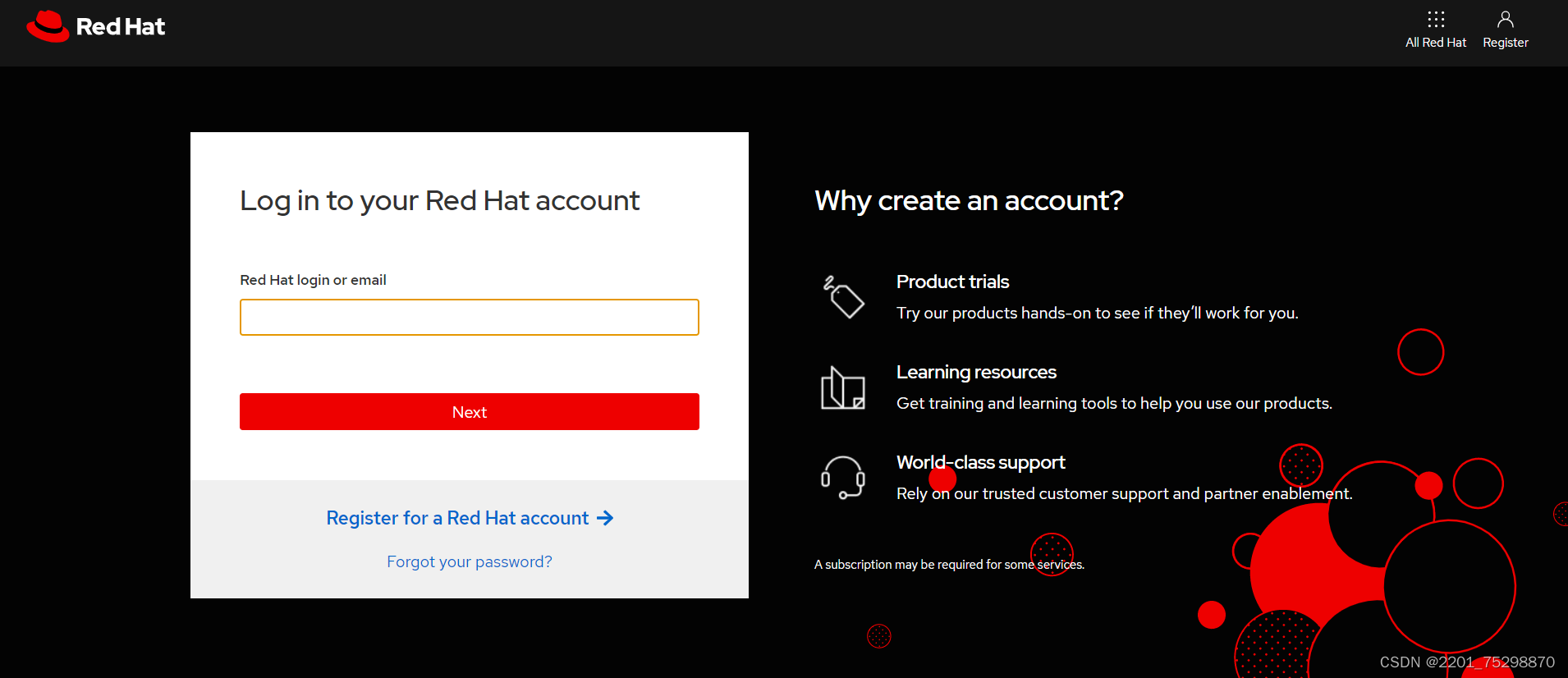 红帽（Red Hat）账号注册以及虚拟机安装_red hat开发人员程序-CSDN博客