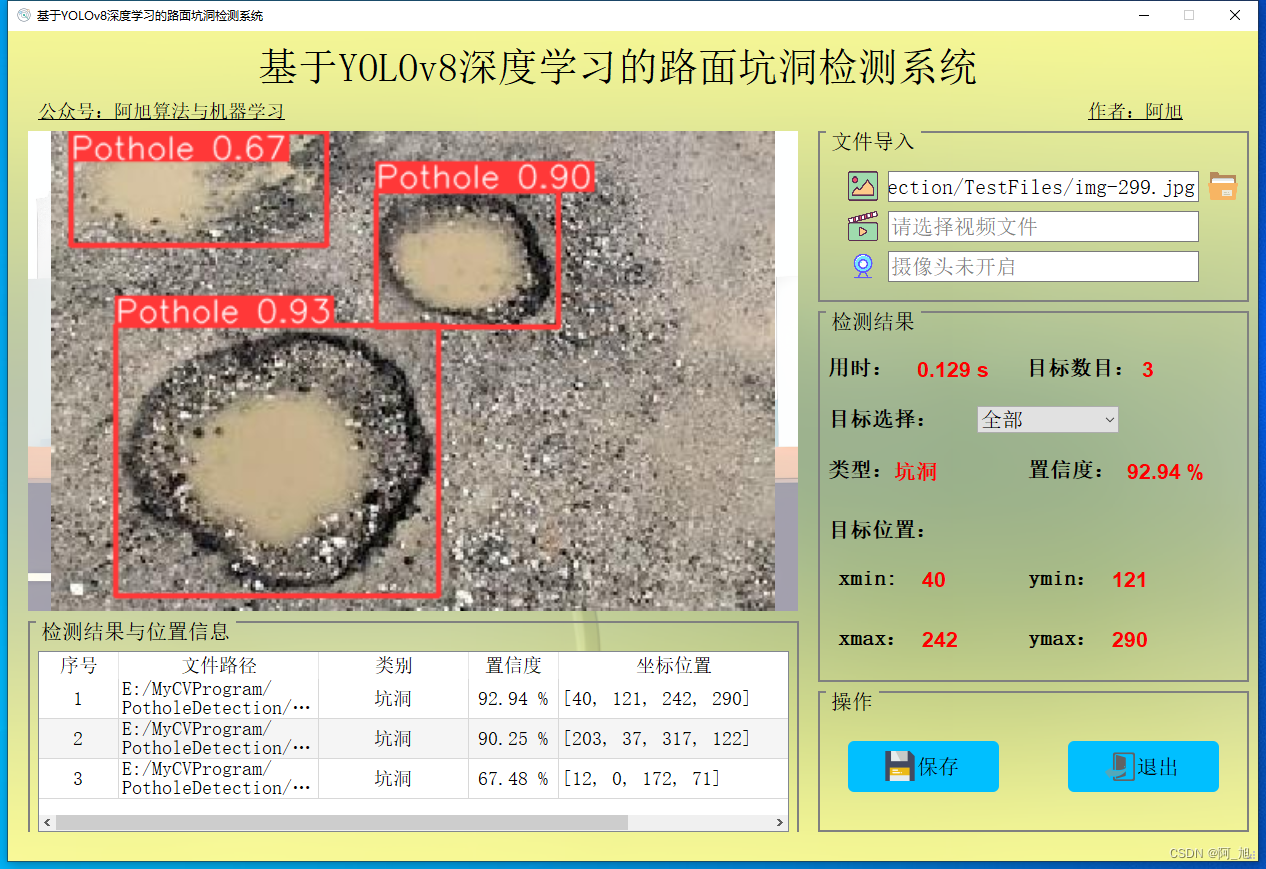 基于yolov8深度学习的路面坑洞检测系统【python源码pyqt5界面数据集训练代码】目标检测、深度学习实战深度学习阿旭 腾讯云开发者社区 1517