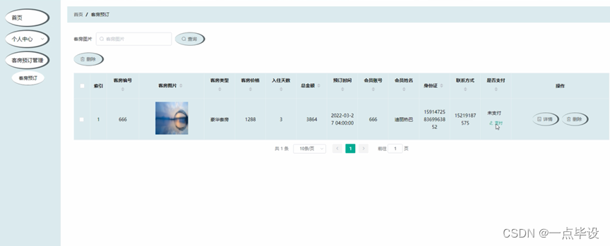 基于pythondjango的酒店宾馆管理系统设计与实现python Django酒店项目 Csdn博客