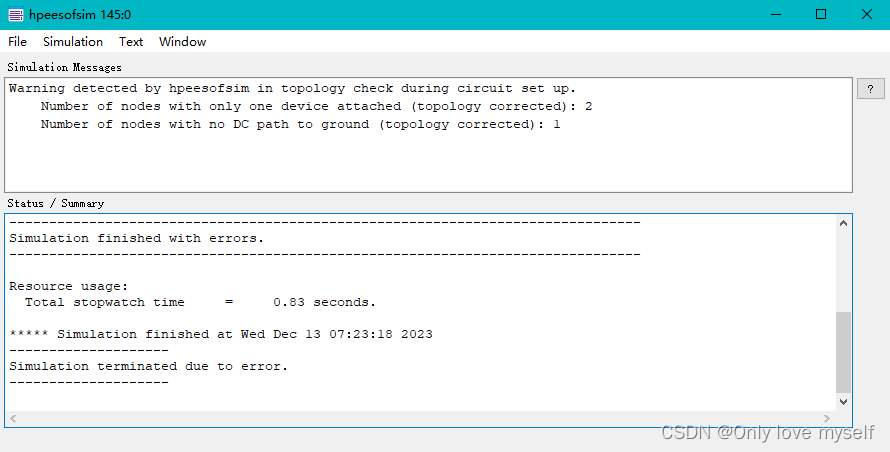 Ads仿真功放s参数遇到 Simulation Finished With Errors”， Simulation Terminated Due To Error” Csdn博客