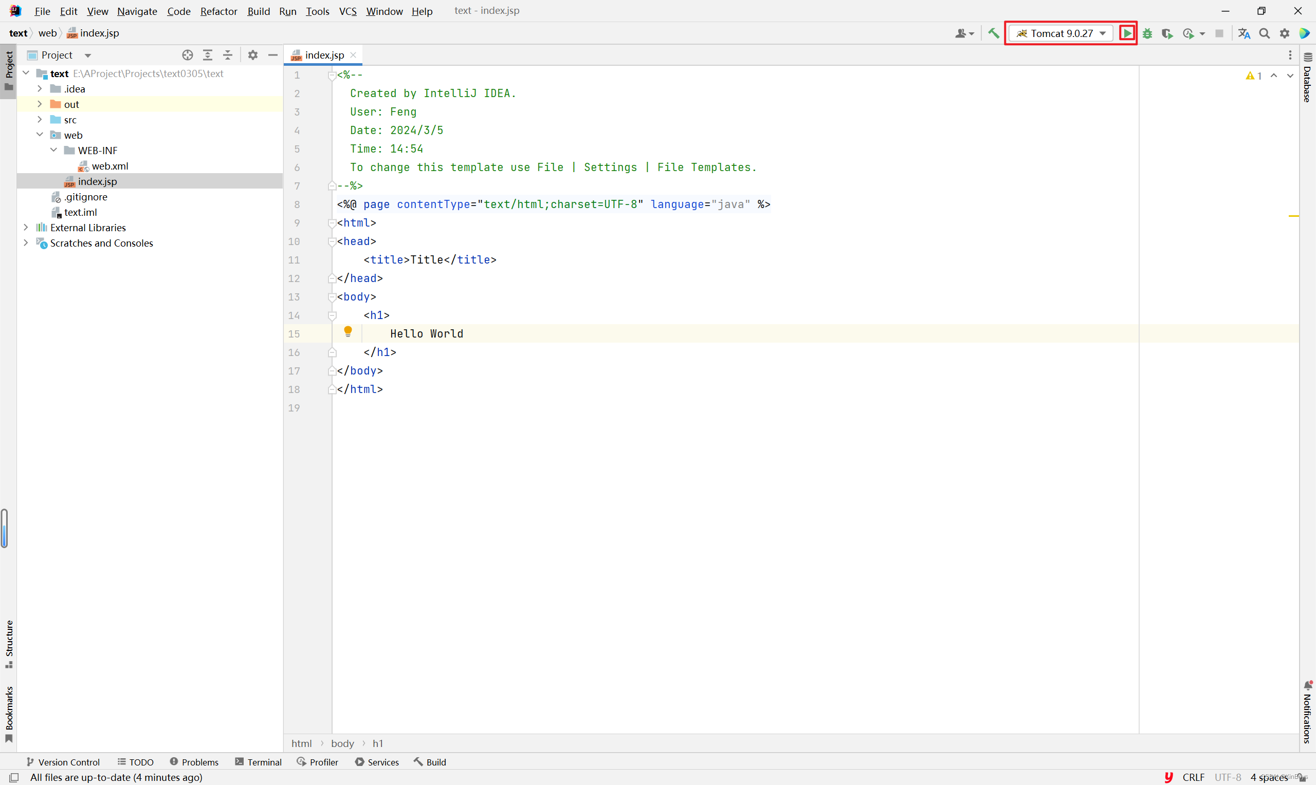 IDEA搭建JSP环境_idea jsp-CSDN博客
