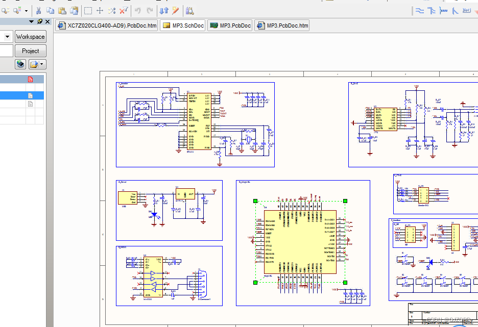 基于mega16L+ STA013设计 MP3播放器硬件评估板（原理图+PCB+封装库）工程文件._admp3原理图文件-CSDN博客