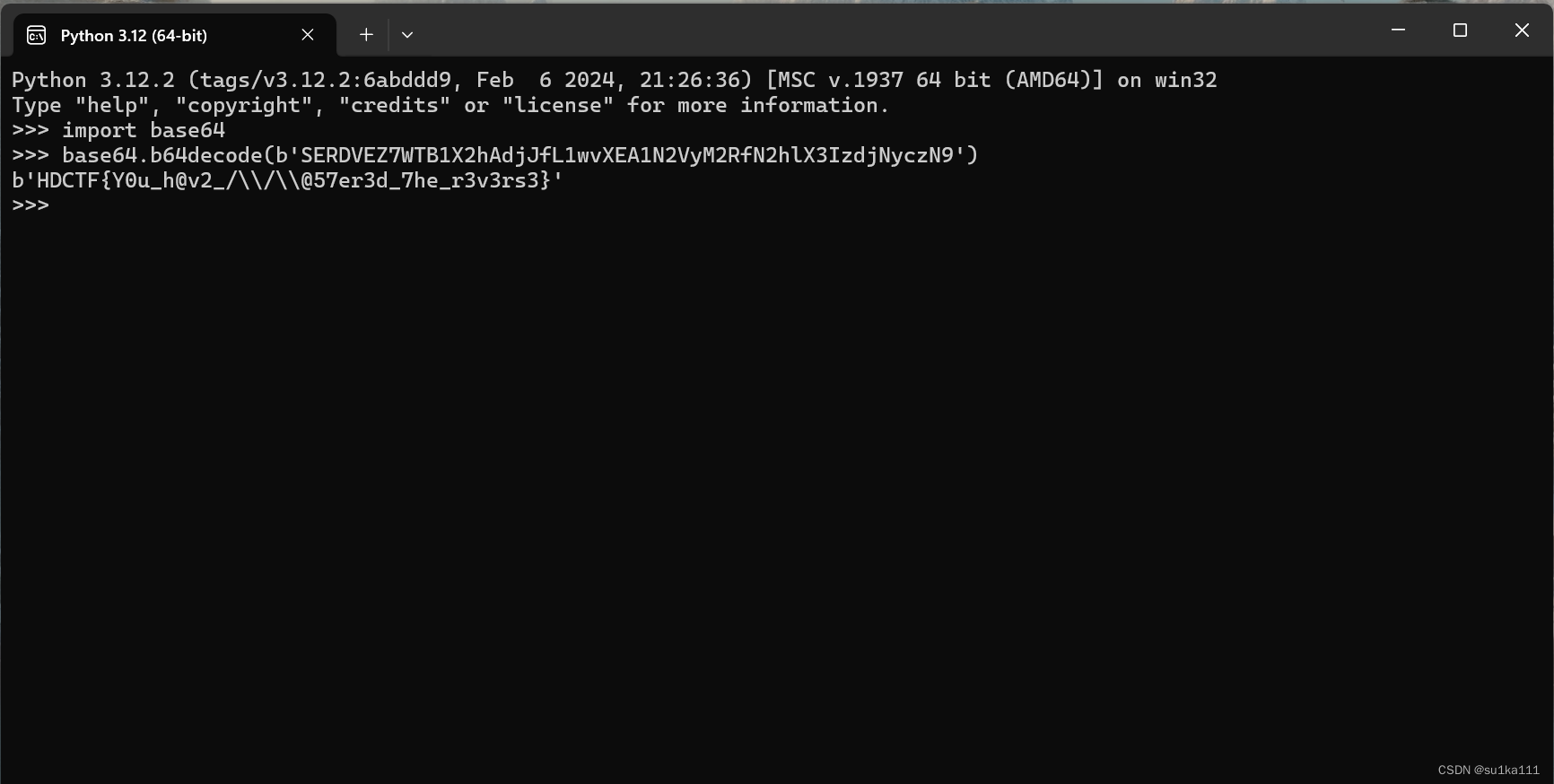 re题(3)[HDCTF 2023]easy_re--Base64.UPX壳.脱壳-CSDN博客