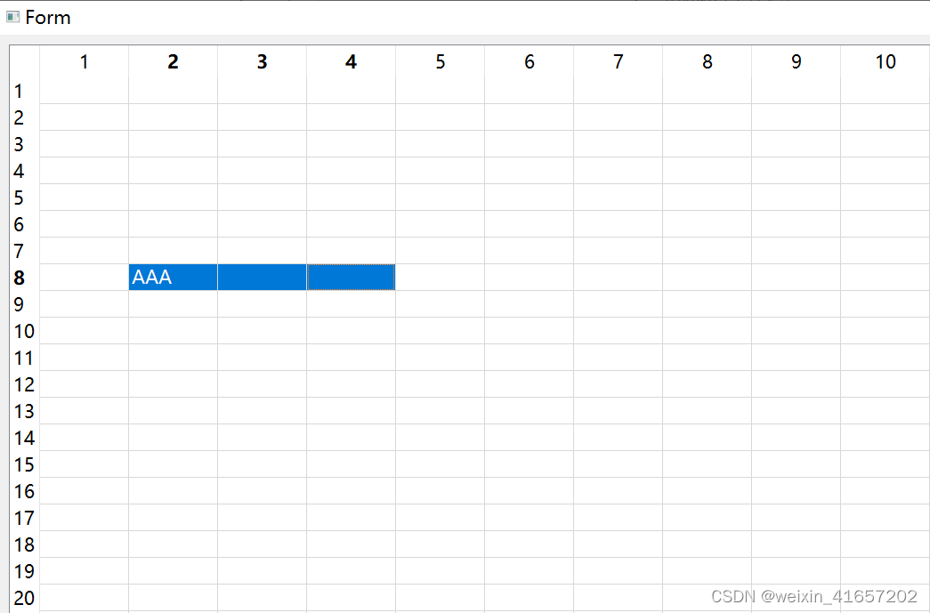 PyQt5的tablewidget合并单元格时出现QTableView::setSpan: invalid span given: (7, 1, 0, 2)提示的原因及解决方法_pyqt5 ...