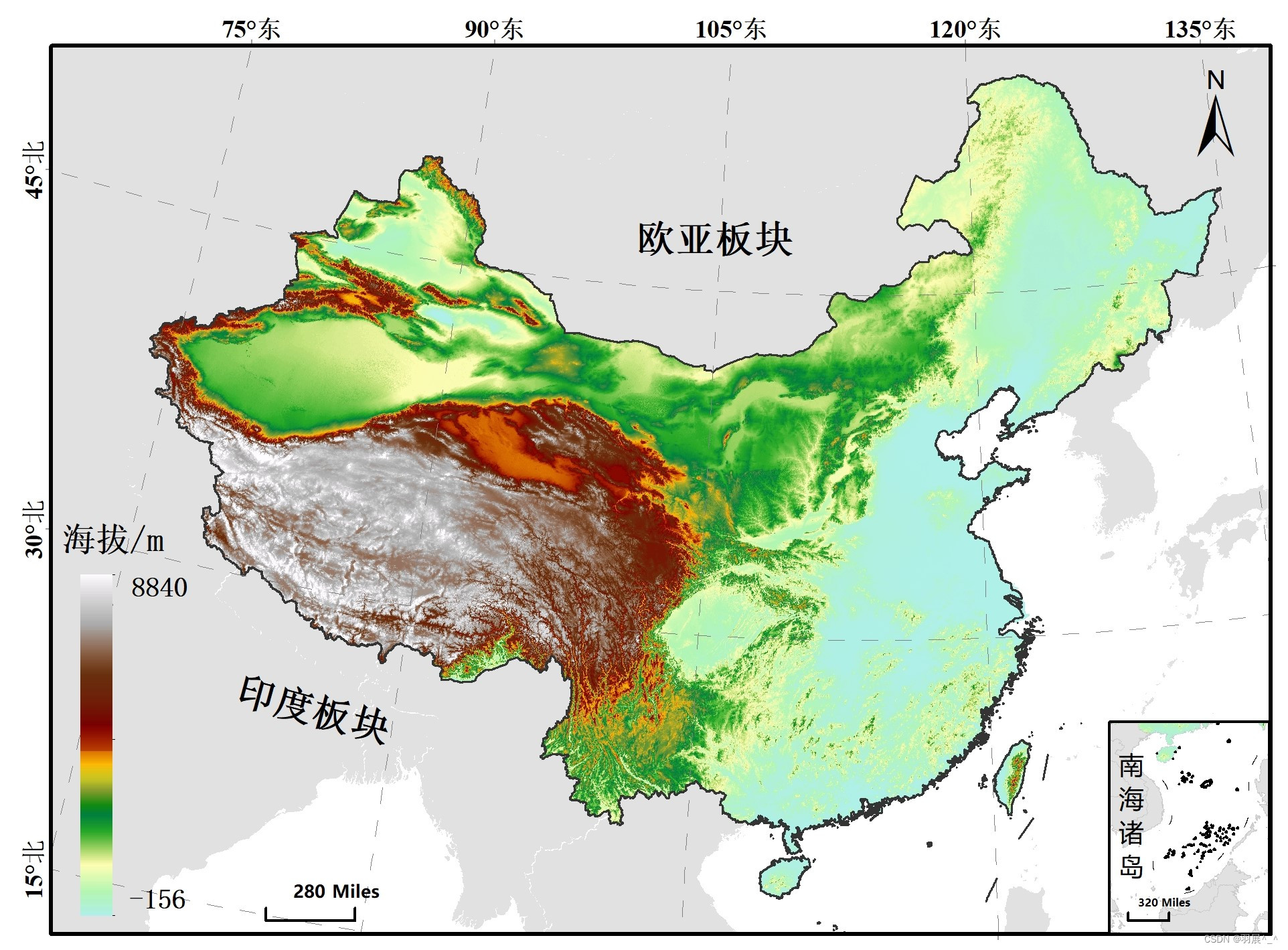 全国陆区范围内30米高程栅格图制作教程与分享(免费)_全国高程数据30m-CSDN博客