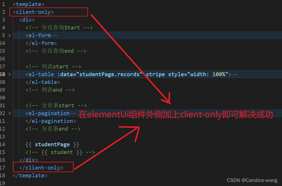 解决[Vue warn]: The client-side rendered virtual DOM tree is not matching server-rendered content ...