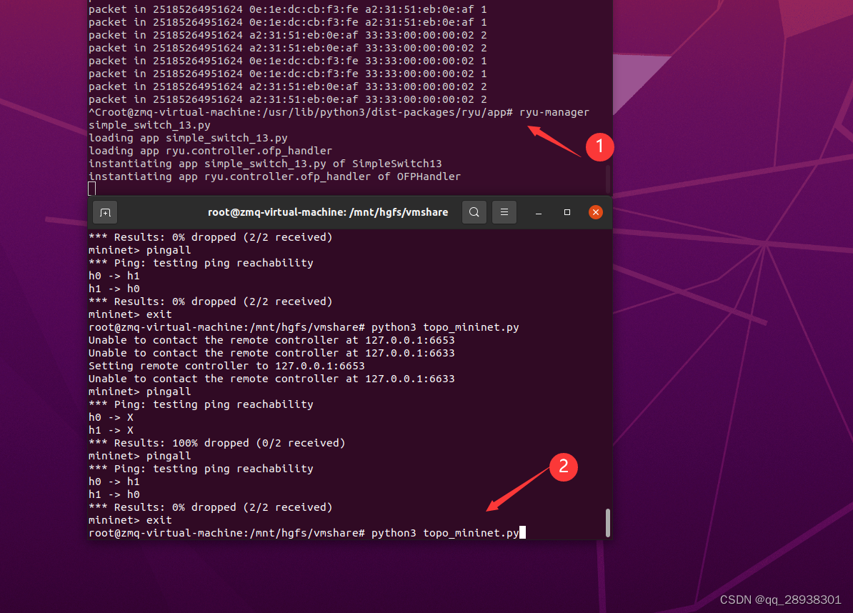 2-4软件定义网络中的控制器设置（mininet库）_mininet,控制器配置-CSDN博客