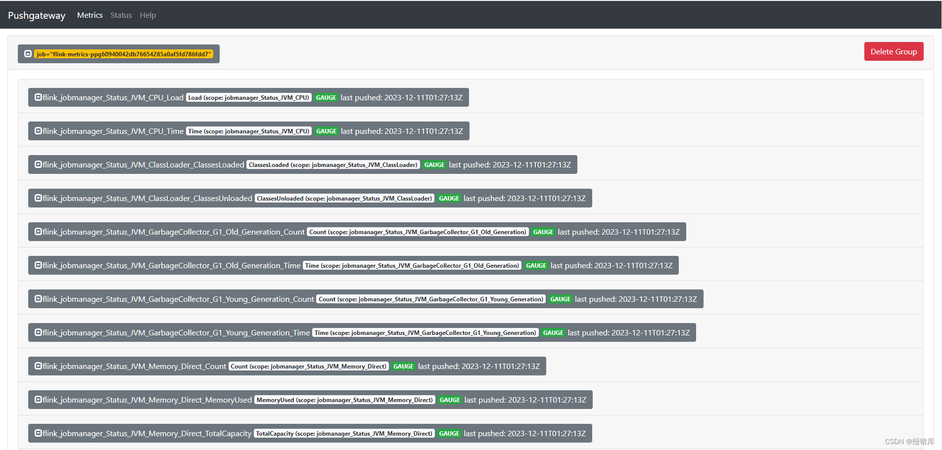 prometheus通过pushgateway集成flink 1.16.2_flink 1.16 prometheus-CSDN博客