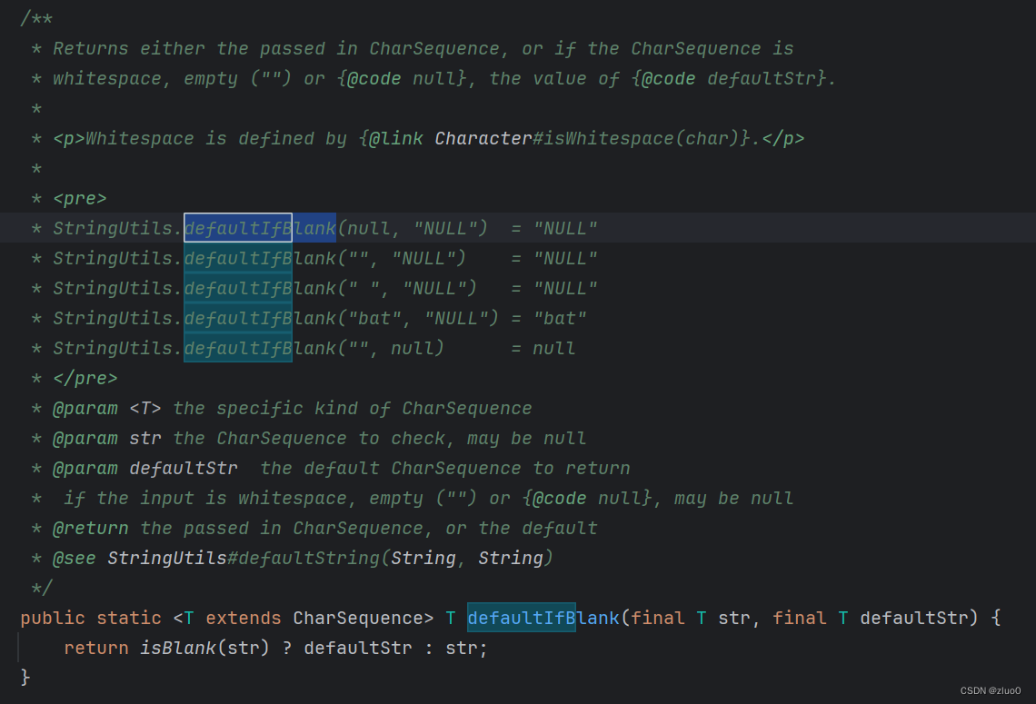 StringUtils中getIfBlank与defaultIfBlank区别-CSDN博客