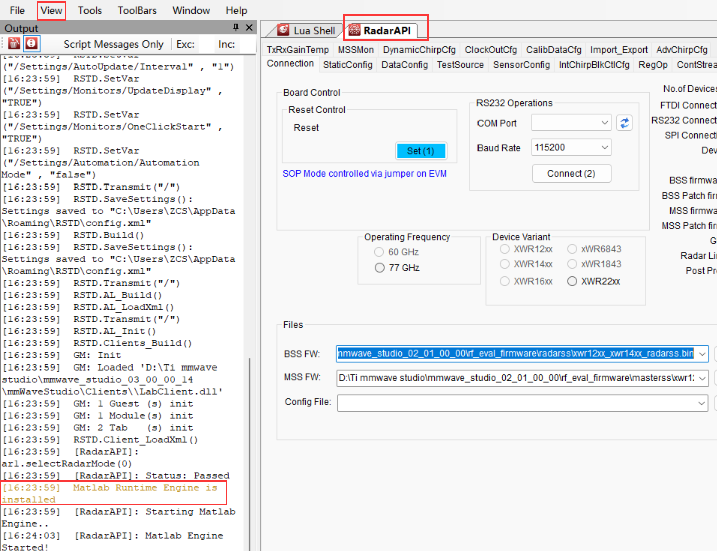 TI级联毫米波雷达评估板（MMWCAS-RF-EVM）学习使用-1_mmwave studio安装包-CSDN博客
