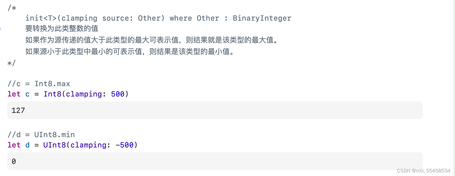 基于Apple官方文档的Swift文档 基础库 Int 1 - 将Int型的数据转化为Int型-CSDN博客