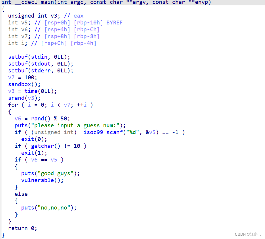 ctf-pwn 伪随机数绕过问题_nssctf pwn rand-CSDN博客