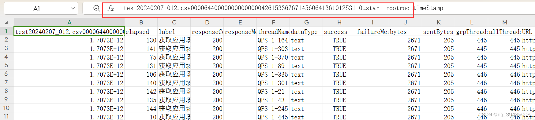 性能测试JMeter-Error parsing field‘timestamp ‘ at line 1. java.text.ParseException : No date-time ...