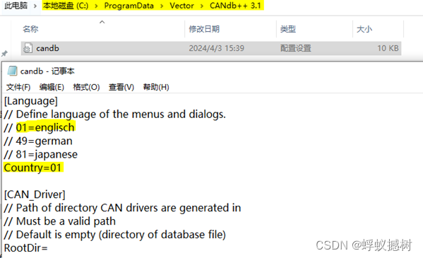 CANdb和CANoe设置英文显示_vector candb++怎么切换语言-CSDN博客